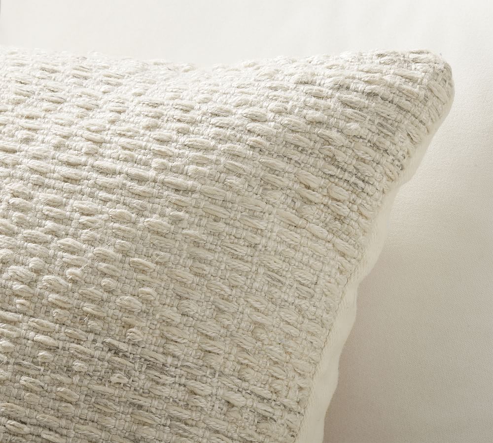 Seascape Outdoor Textured Throw Pillow | Pottery Barn