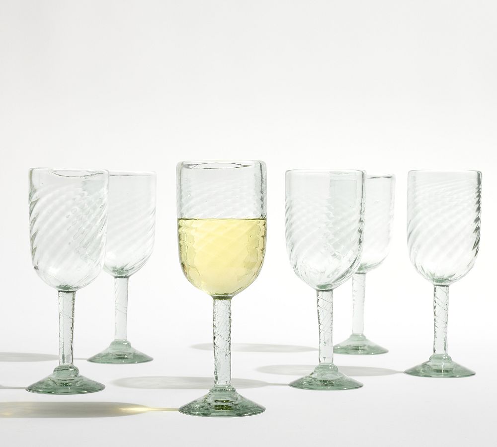 Twist Wine Goblets | Pottery Barn