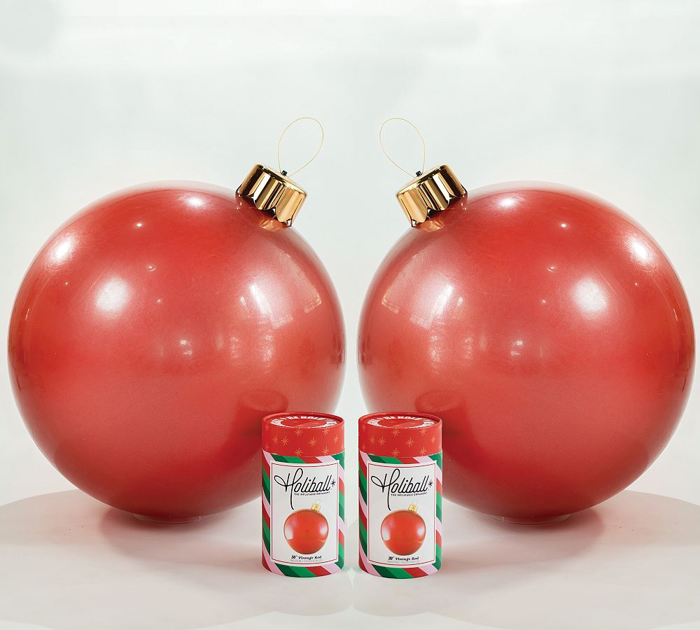 Festive Red, Gold & Green Decorative Holiballs | Pottery Barn