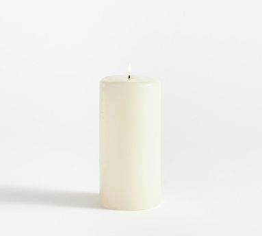 Modern Curved Pillar Candle | Pottery Barn