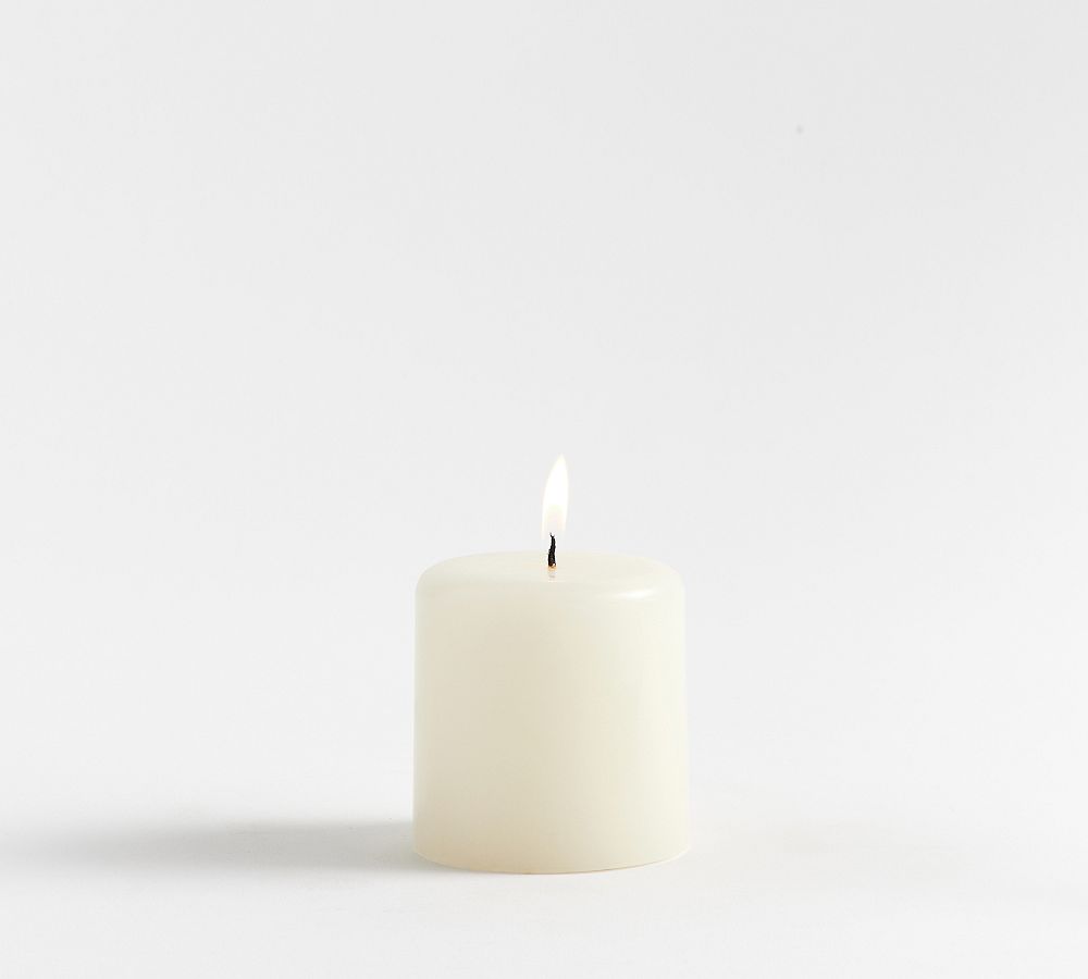Modern Curved Pillar Candle | Pottery Barn