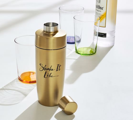 BADG Shake It Handcrafted Stainless Steel Cocktail Shaker | Pottery Barn