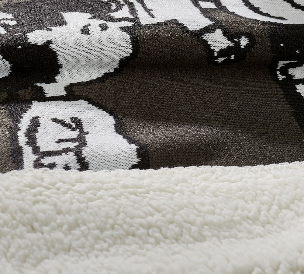 Peanuts™ Love Reversible Jacquard Throw Blanket | Pottery Barn