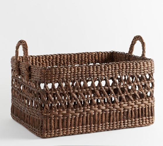 Pacific Handwoven Rectangular Basket | Pottery Barn