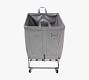 Industrial Elevated Basket with Wheels | Pottery Barn
