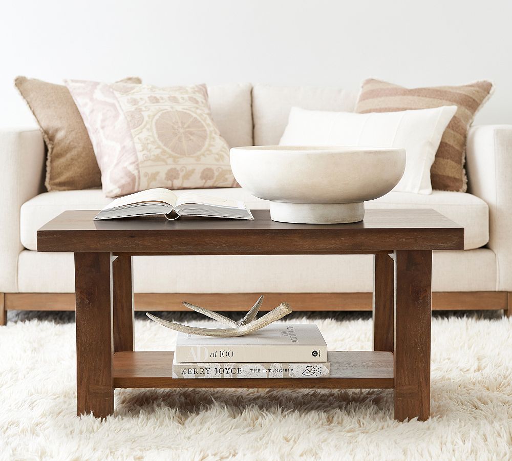 Reed Rectangular Coffee Table | Pottery Barn