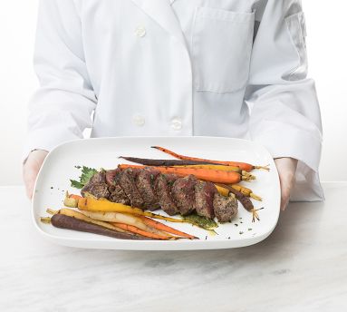 Fortessa Modern Coupe Rectangular Serve Platter | Pottery Barn