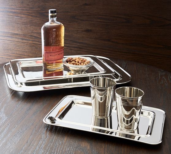 Heritage Silver Bar Trays | Pottery Barn