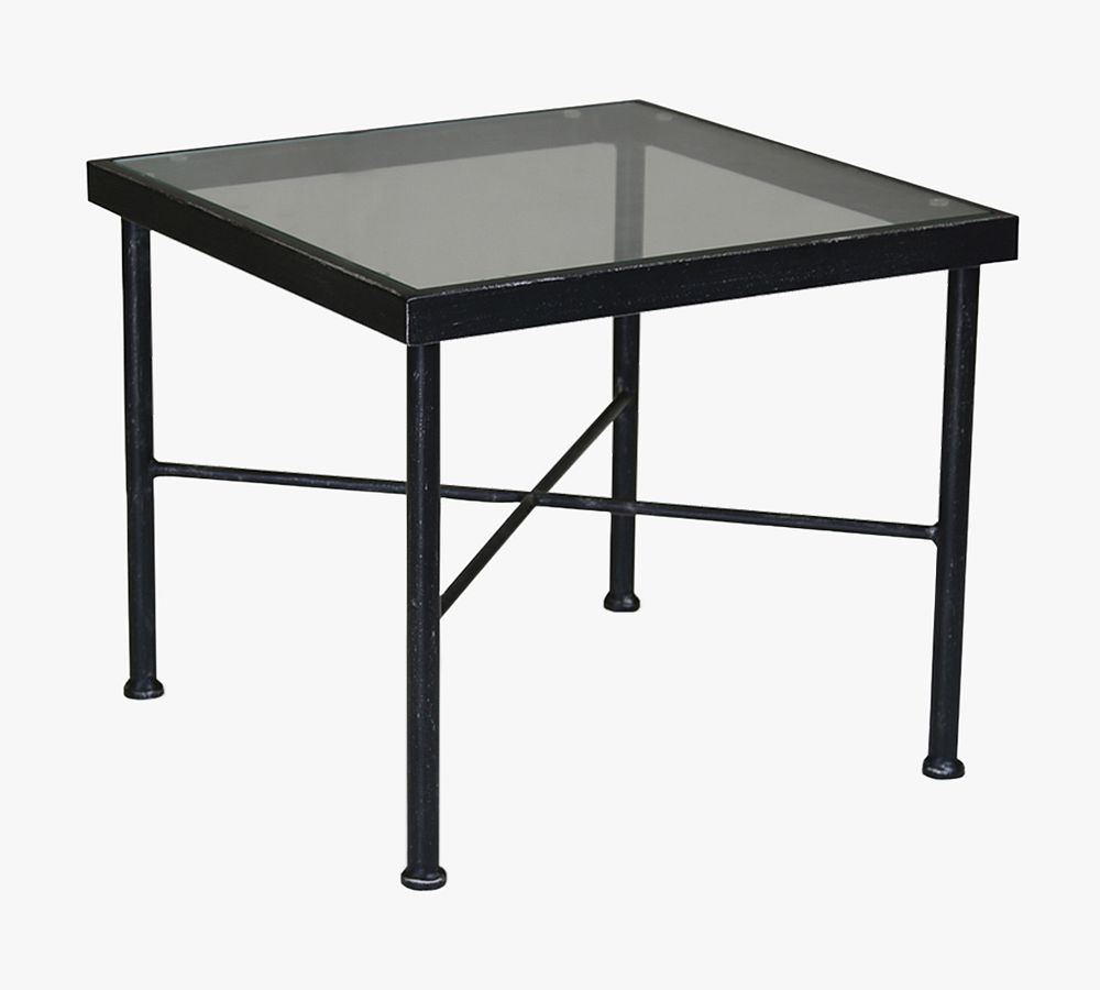 Bowie Metal Outdoor End Table | Pottery Barn
