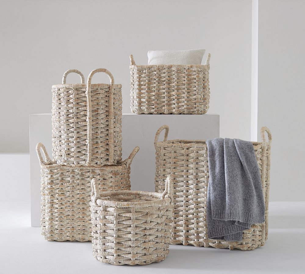 Isabelle Handwoven Rectangular Baskets | Pottery Barn