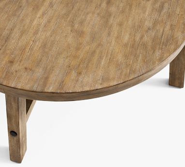 Rustic Farmhouse Round Grand Coffee Table | Pottery Barn