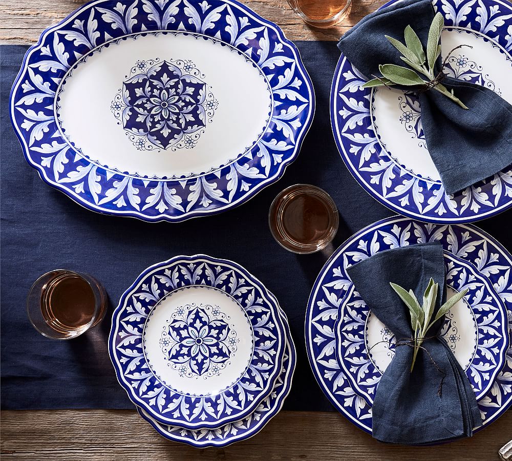 Nova Deruta Ceramic Dinnerware Collection | Pottery Barn