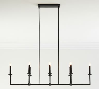Remington Iron Linear Chandelier | Pottery Barn