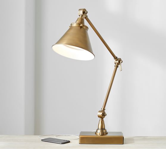 Architect's Adjustable USB Task Table Lamp | Pottery Barn