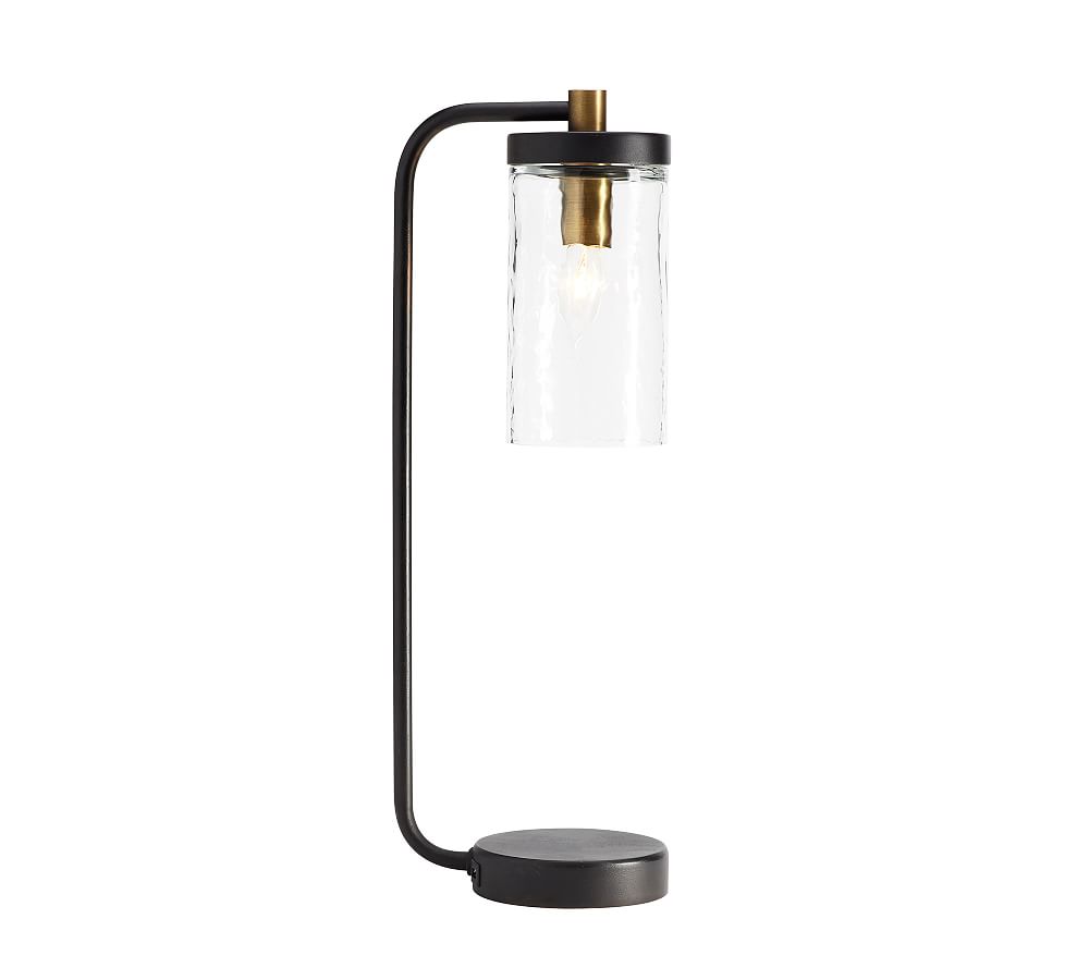 Raylan Recycled Glass USB Table Lamp | Pottery Barn