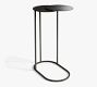 Duke Round Metal Swivel Side Table | Pottery Barn