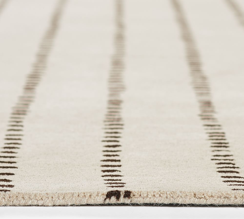 Okafor Hand-Tufted Wool Striped Rug | Pottery Barn