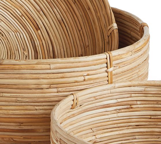 Cane Rattan Basket Sets | Pottery Barn