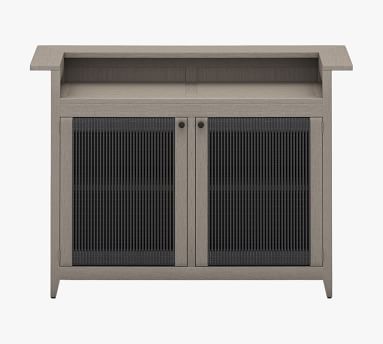 OPEN BOX: Punta Mita 59" FSC® Teak Bar Cabinet | Pottery Barn