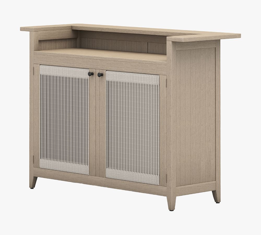 Punta Mita 59" FSC® Teak Bar Cabinet | Pottery Barn