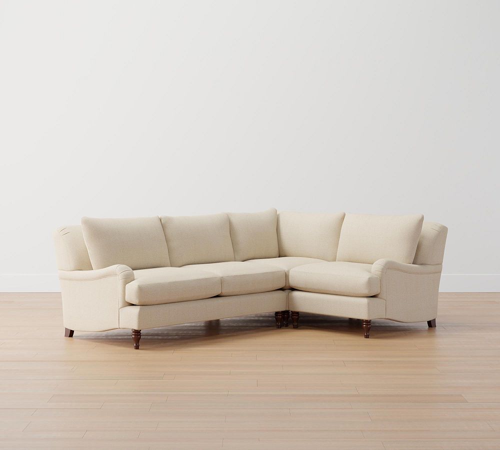 Carlisle English Arm Upholstered 3-Piece Sectional | Pottery Barn
