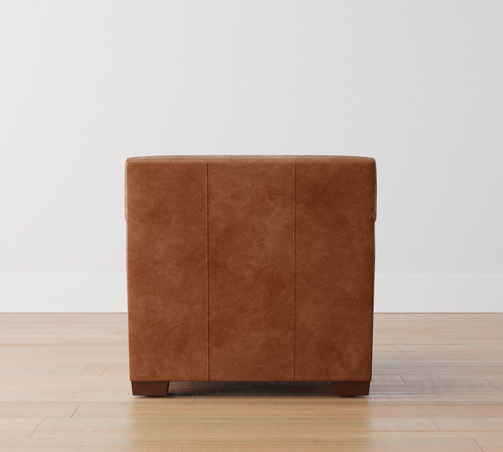 Ashby Square Arm Leather Armchair | Pottery Barn