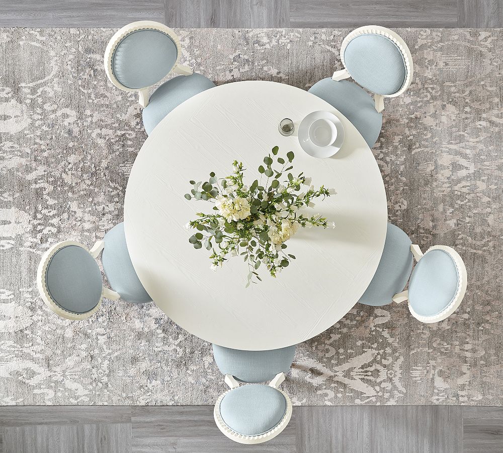Delvy Round Pedestal Dining Table | Pottery Barn