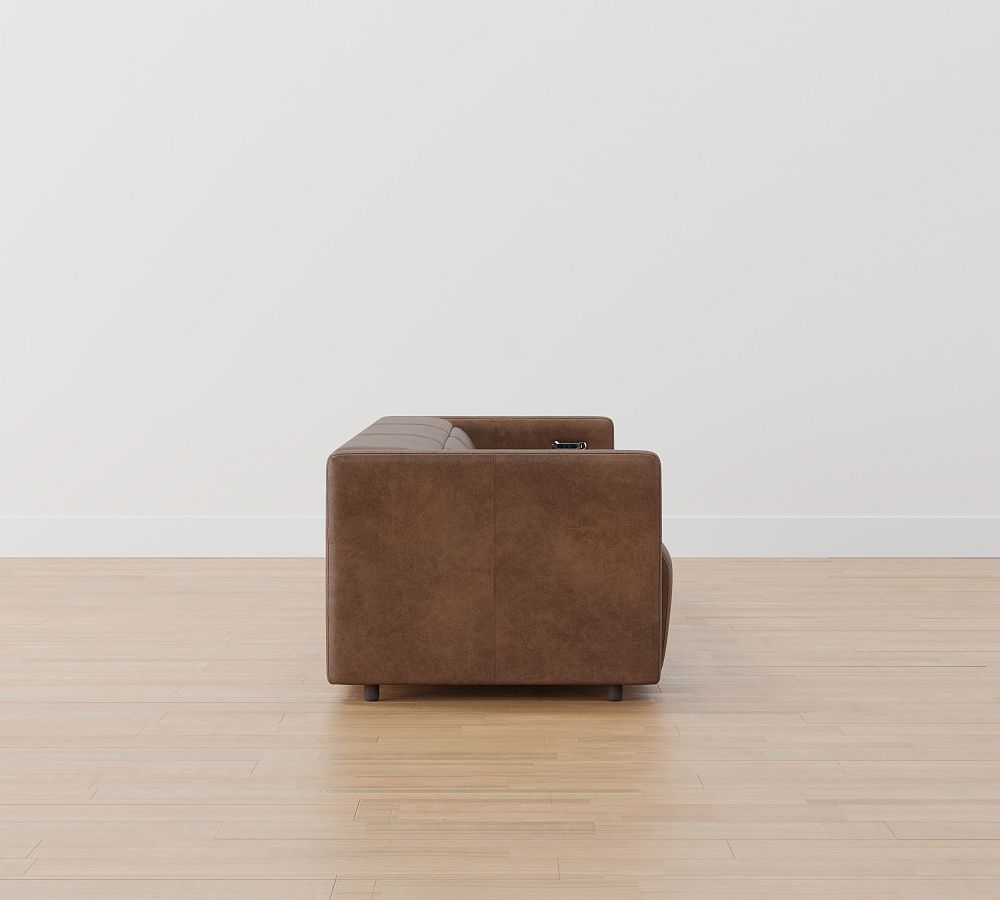 Tucker Leather Power Reclining Sofa | Pottery Barn