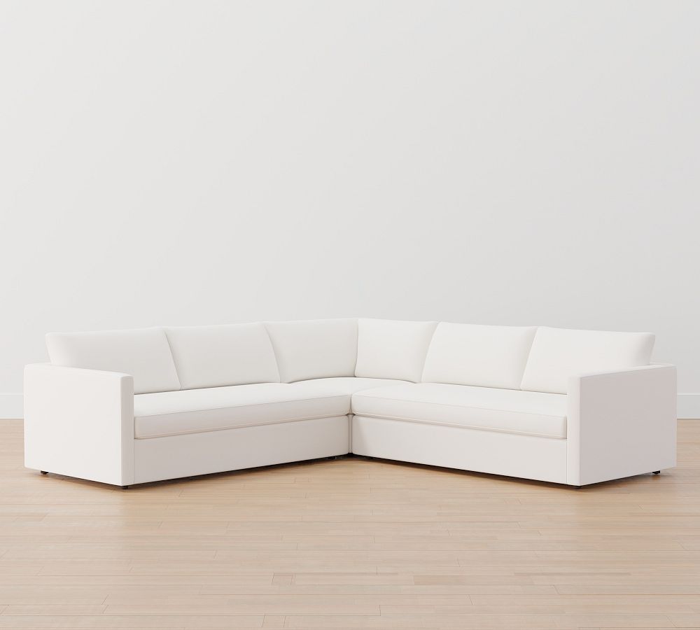 Union Upholstered 3-Piece L-Sectional | Pottery Barn