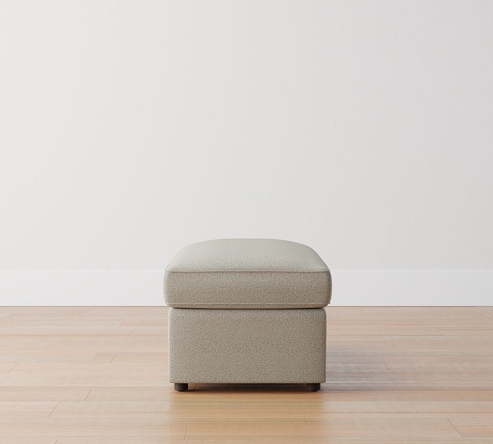 Union Upholstered Ottoman | Pottery Barn