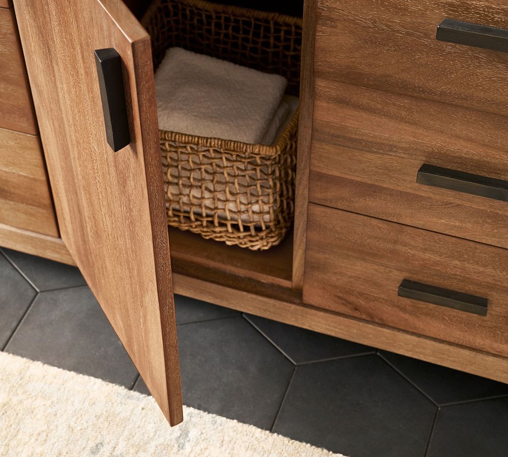 Reed 50" Reclaimed Wood Single Wide Sink Vanity | Pottery Barn