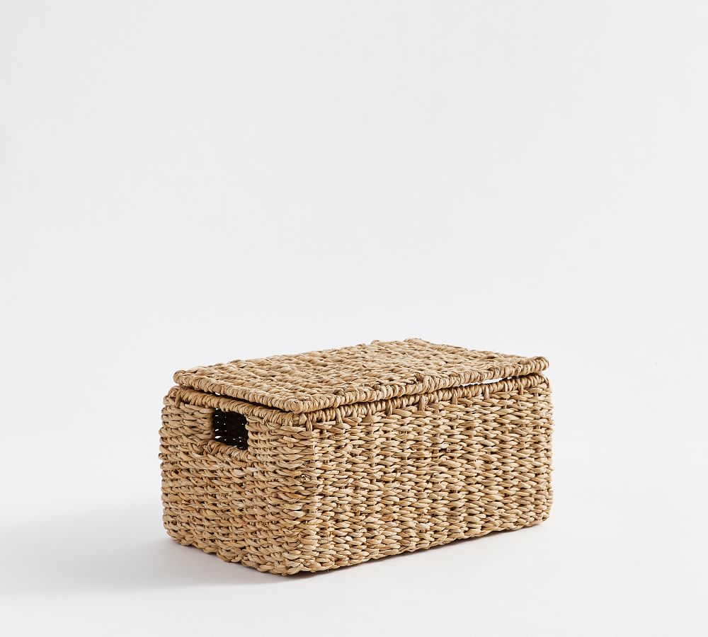 Safi Handwoven Lidded Basket | Pottery Barn