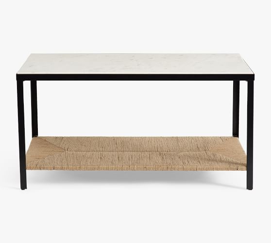 Theo Rectangular Marble Coffee Table | Pottery Barn