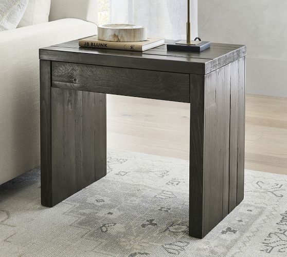 Pismo Reclaimed Wood Rectangular Side Table | Pottery Barn