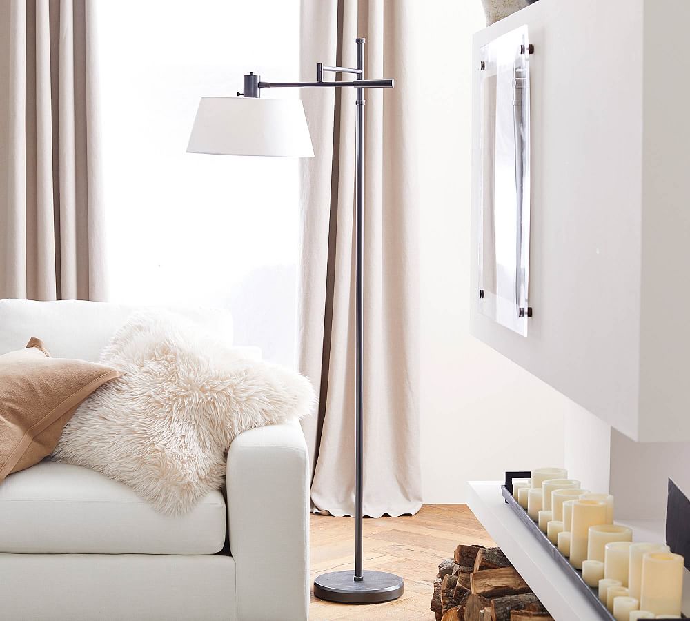 Dahlia Metal Articulating Sectional Floor Lamp | Pottery Barn