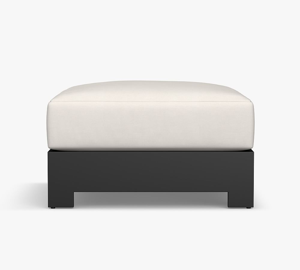 Malibu Metal Platform Outdoor Ottoman | Pottery Barn
