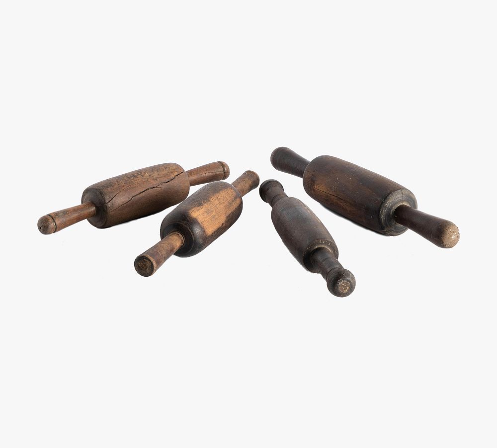 Found Reclaimed Wood Decorative Rollers - Set of 4 | Pottery Barn