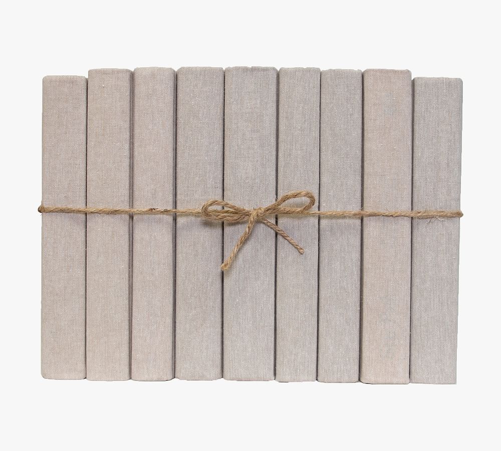 Linen Wrapped ColorPak Books | Pottery Barn