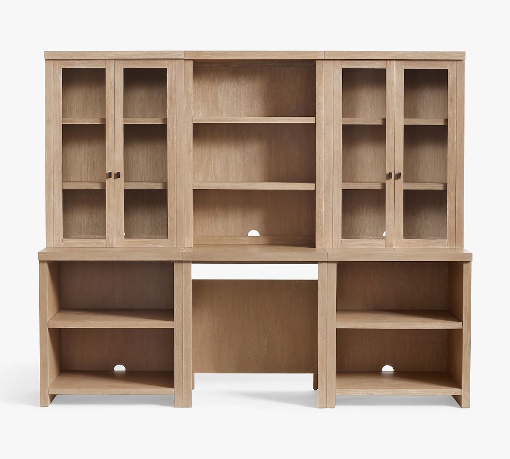 Modern Farmhouse 102" Hutch and Workstation | Pottery Barn