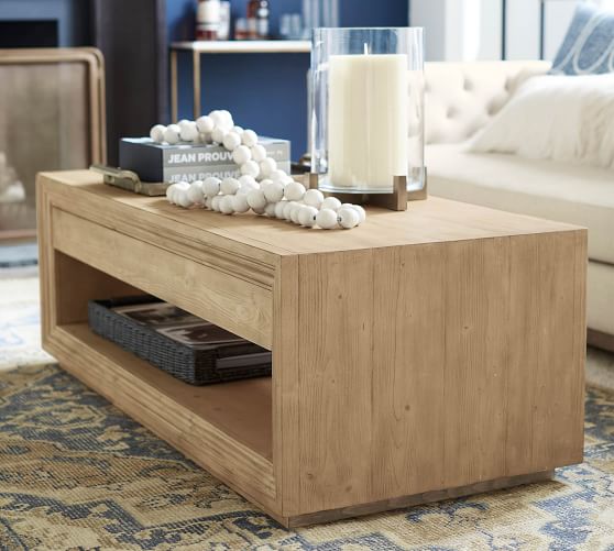 Leon Rectangular Coffee Table | Pottery Barn