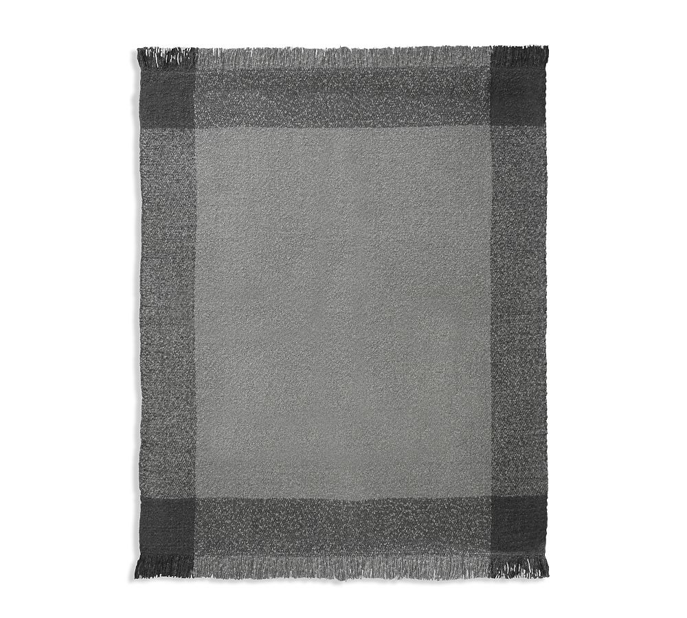 Heathered Boucle Throw Blanket | Pottery Barn
