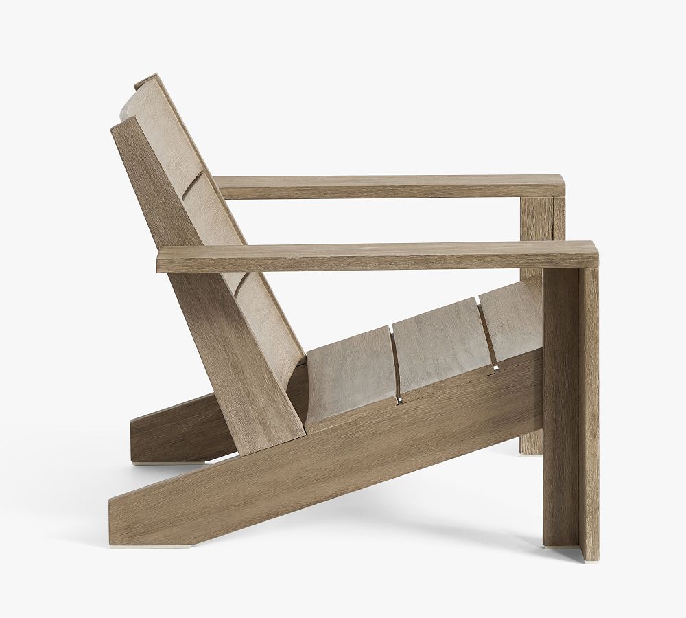 Indio Eucalyptus Modern Outdoor Adirondack Chair | Pottery Barn