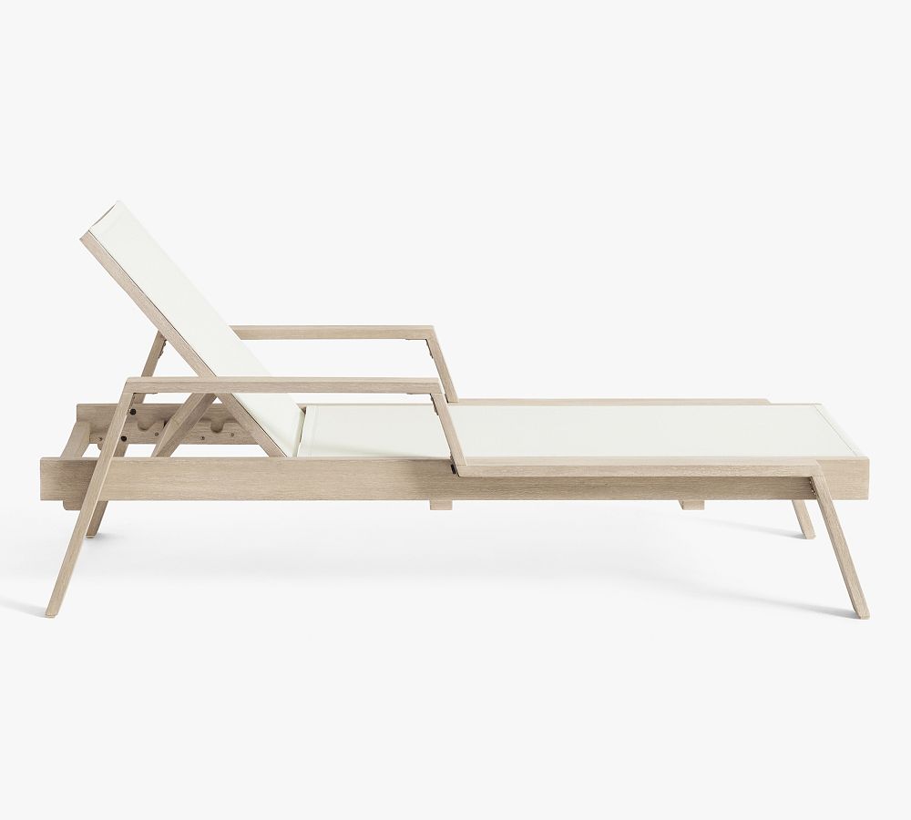 Indio Mesh Stacking Outdoor Chaise Lounges | Pottery Barn