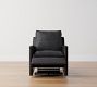 Tyler Square Arm Leather Power Swivel Glider Recliner | Pottery Barn