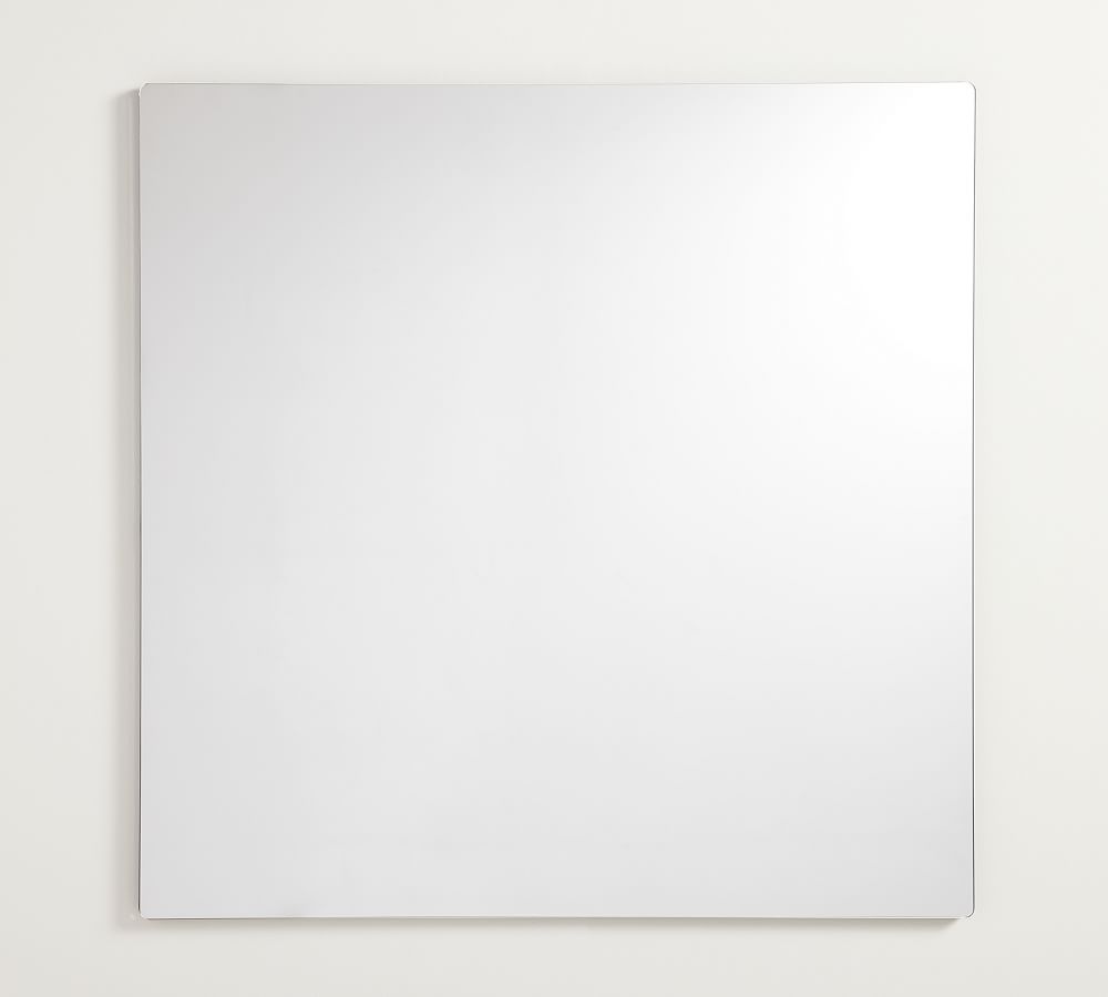 Rienne Frameless Square Wall Mirror | Pottery Barn