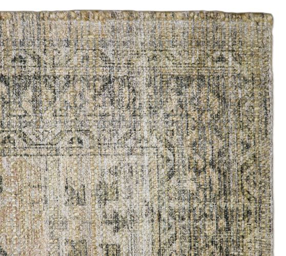 Lorre Handwoven Jute Chenille Rug | Pottery Barn