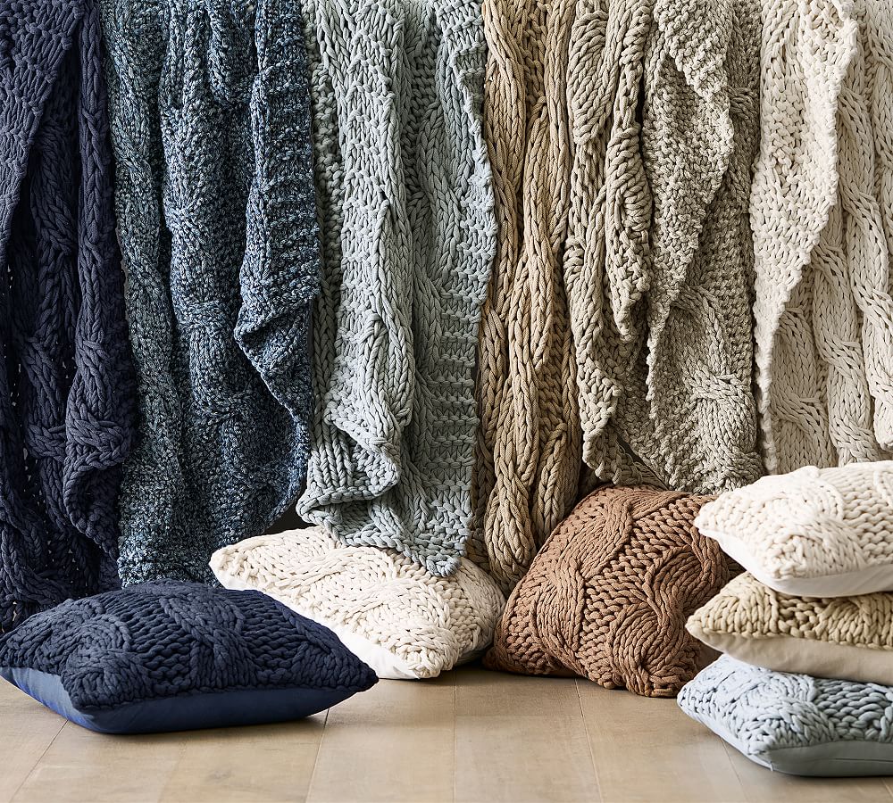 OPEN BOX: Colossal Handknit Pillow Covers | Pottery Barn
