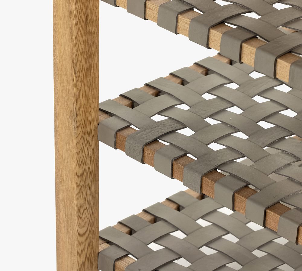 Bardill Woven Leather Writing Desk | Pottery Barn