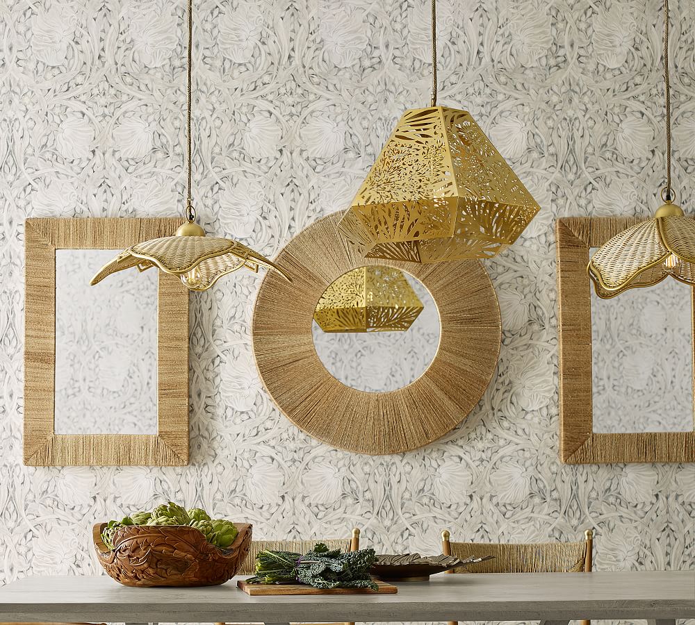 La Gomera Jute Rectangular Mirror, 36.6" x 24" | Pottery Barn