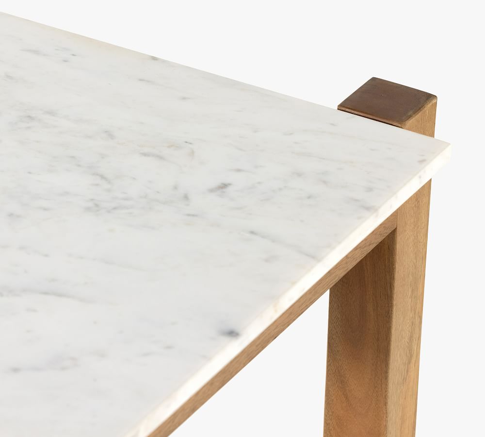 Andy Marble Bar Height Dining Table | Pottery Barn